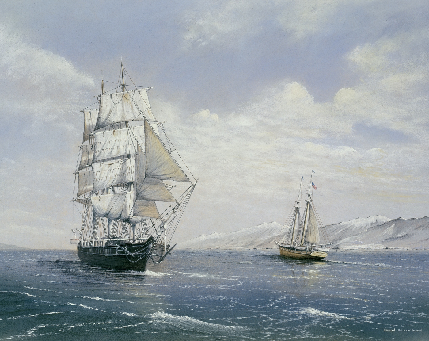 Edwin Blackburn - Northumberland Marine Artist - Edwin Blackburn ...